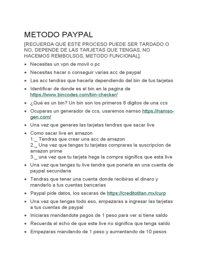 Método PayPal_JOSE ANTONIO ?? | PDF | Informática
