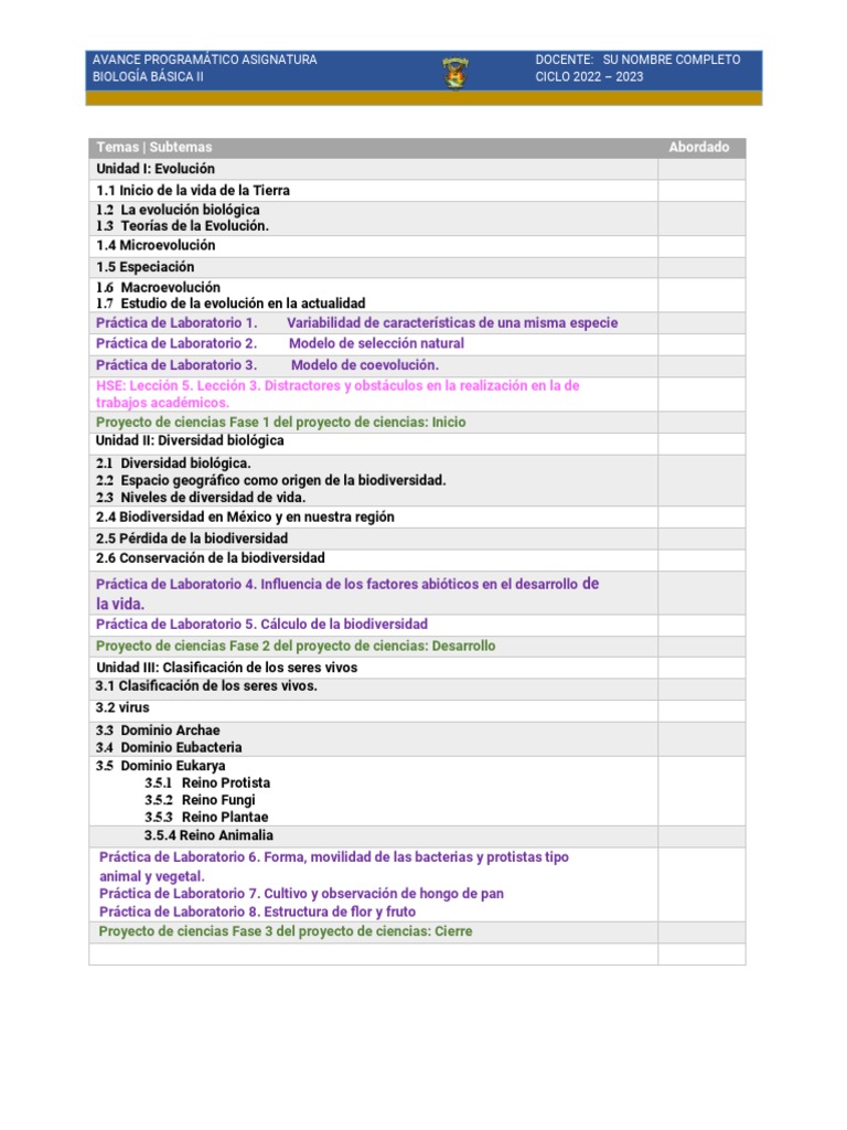 Avance Programatico BBII Ene 2023 | PDF