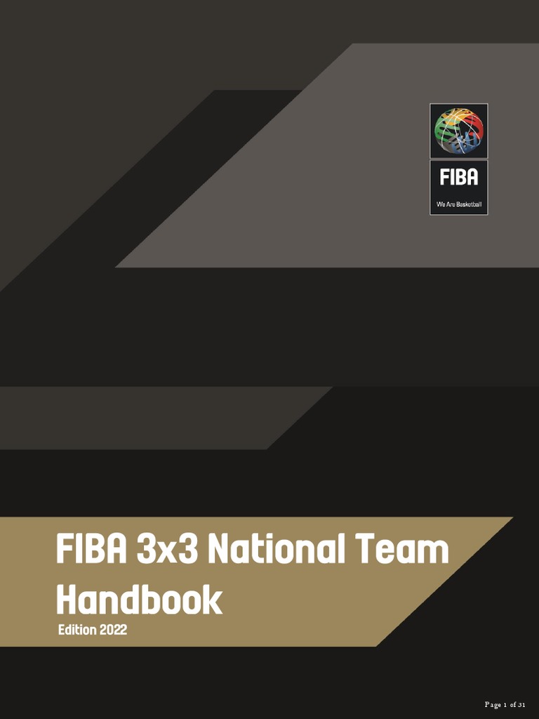 FIBA 3x3 National Team Guidelines | PDF | Tournament | Fifa World Cup