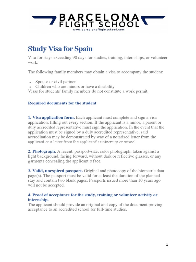 Spain Study Visa Requirements Guide | PDF | Travel Visa | Insurance