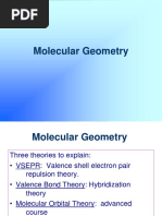 Molecular Geometry Table Guide | PDF