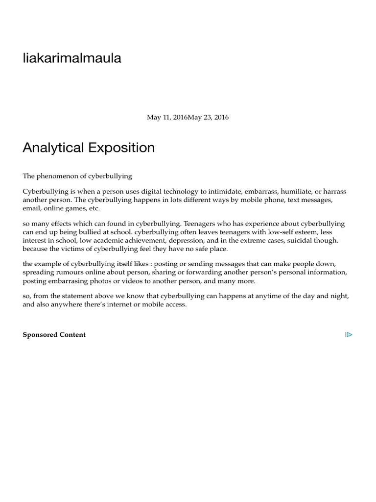 Analytical Exposition - Liakarimalmaula 2 | PDF