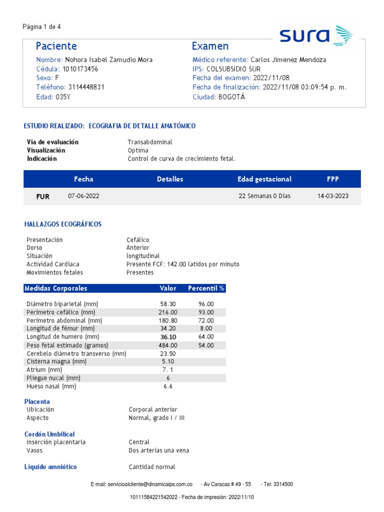 Ecografia Morfologica | PDF | Abdomen | Feto