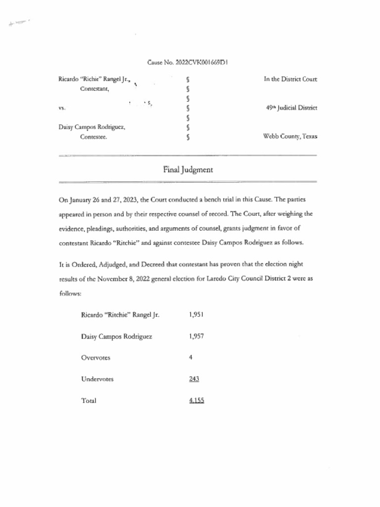 District Two Lawsuit Documents | PDF