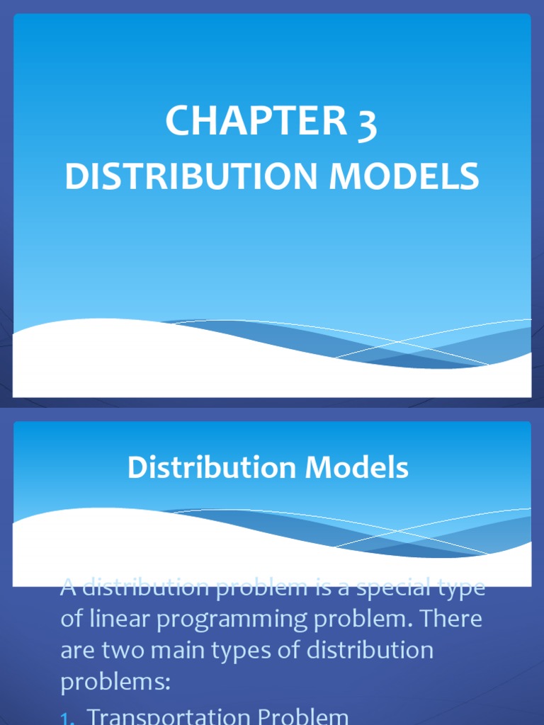Chapter III - 1.1 Distribution Model | PDF | Wheat | Applied Mathematics
