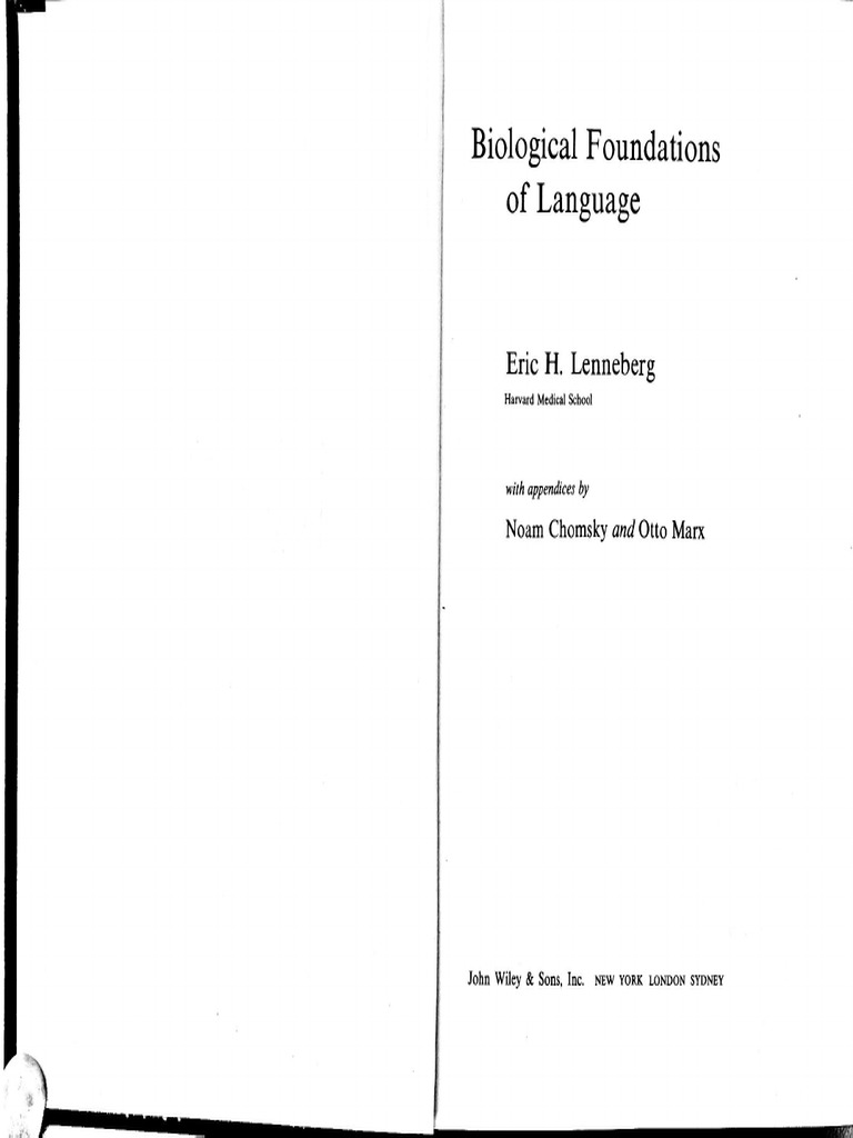 Eric H. Lenneberg - Biological Foundations of Language-John Wiley ...