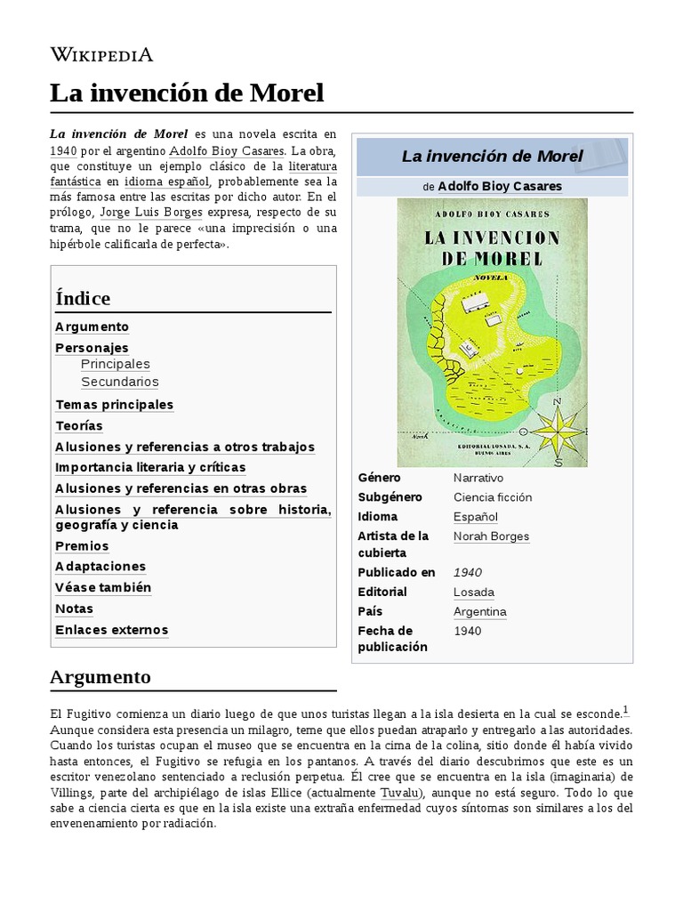 La Invención de Morel | PDF