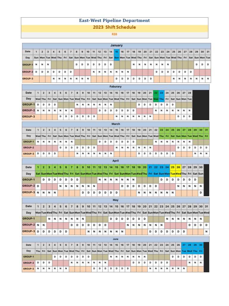 2023 Shift Schedule | PDF