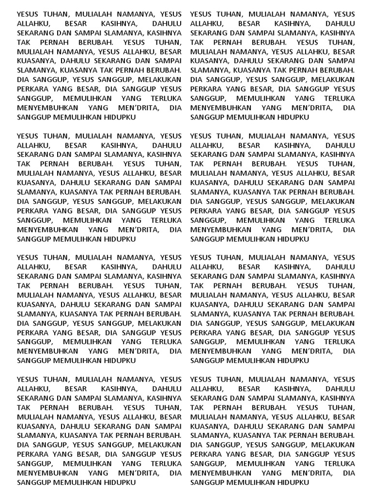 Dia Sanggup | PDF