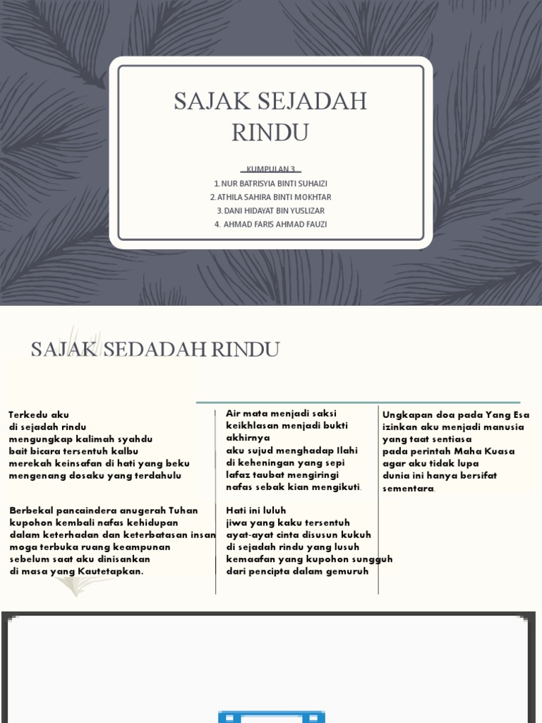 Sajak Sejadah Rindu | PDF