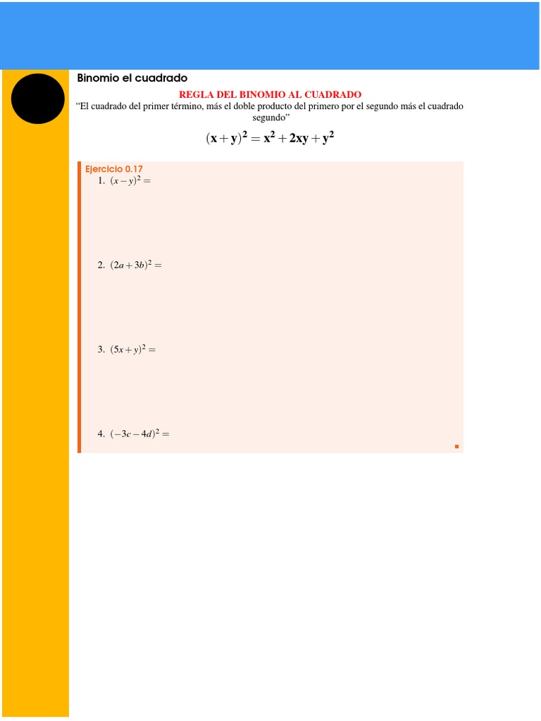 Binomio Al Cuadrado | PDF