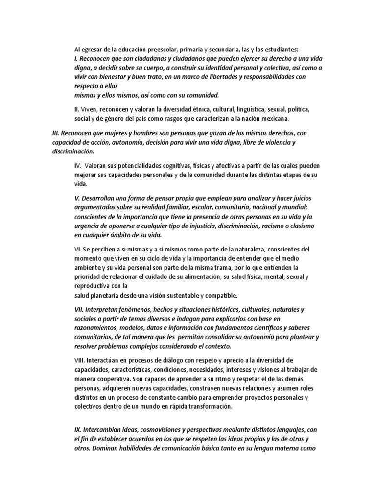 Llavero Perfil de Egreso | PDF | Educación de la primera infancia ...