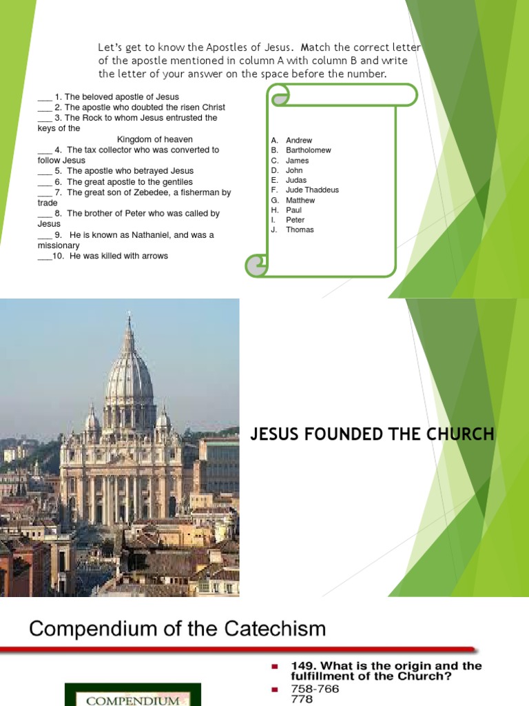 Jesus Founded The Church | PDF | Christian Church | Catholic Church