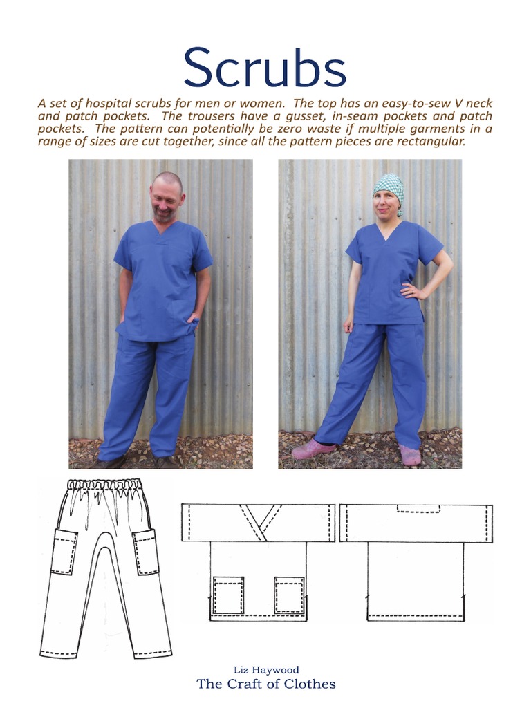 Printable Scrubs Pattern | PDF