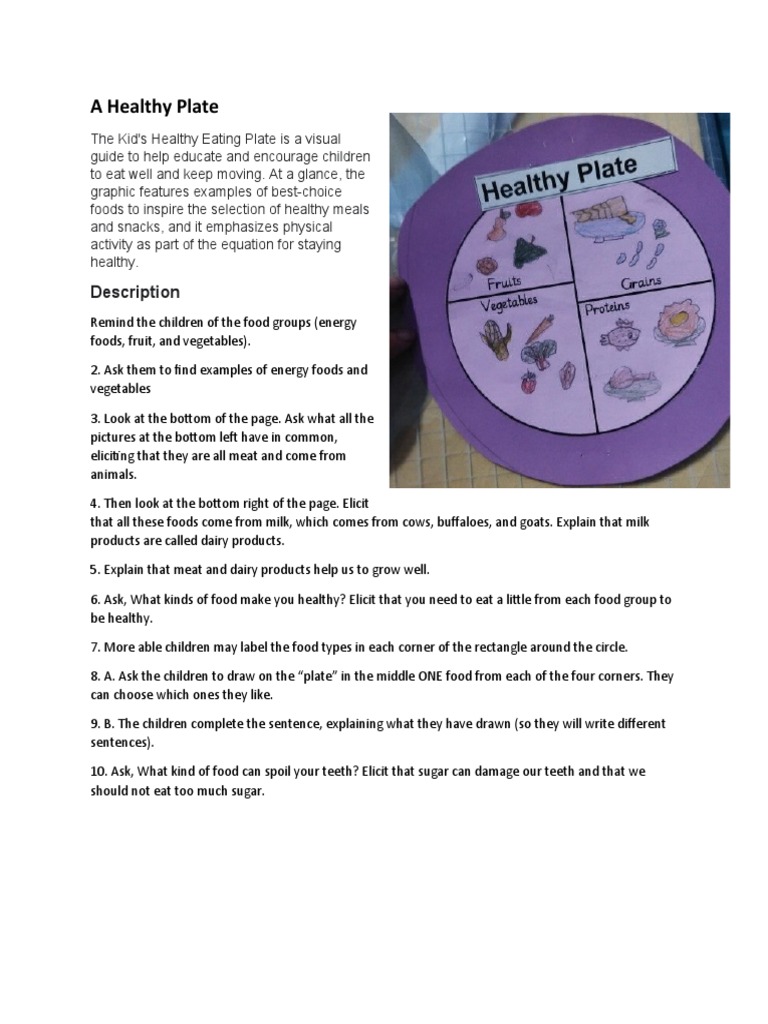 A Healthy Plate | PDF