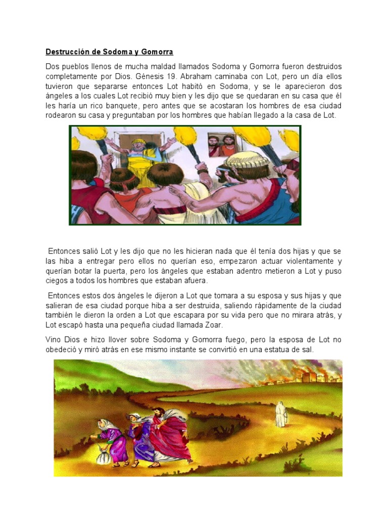 Destrucción de Sodoma y Gomorra | PDF