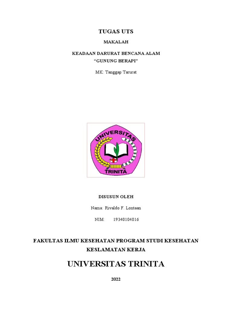 Tugas Uts. Makalah Gunung Berapi | PDF