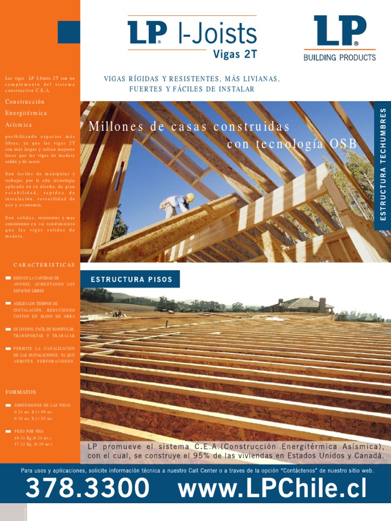 Madera OSB-vigas para Construcción de Techos y Otros Elementos | PDF ...