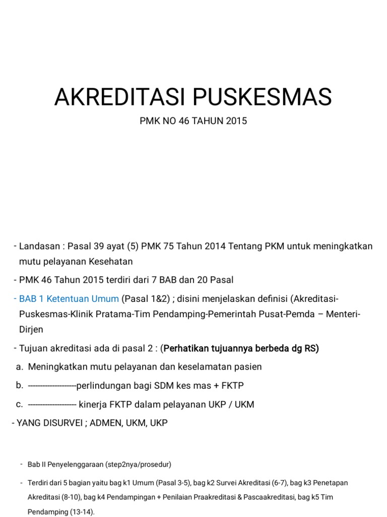Akreditasi PKM | PDF