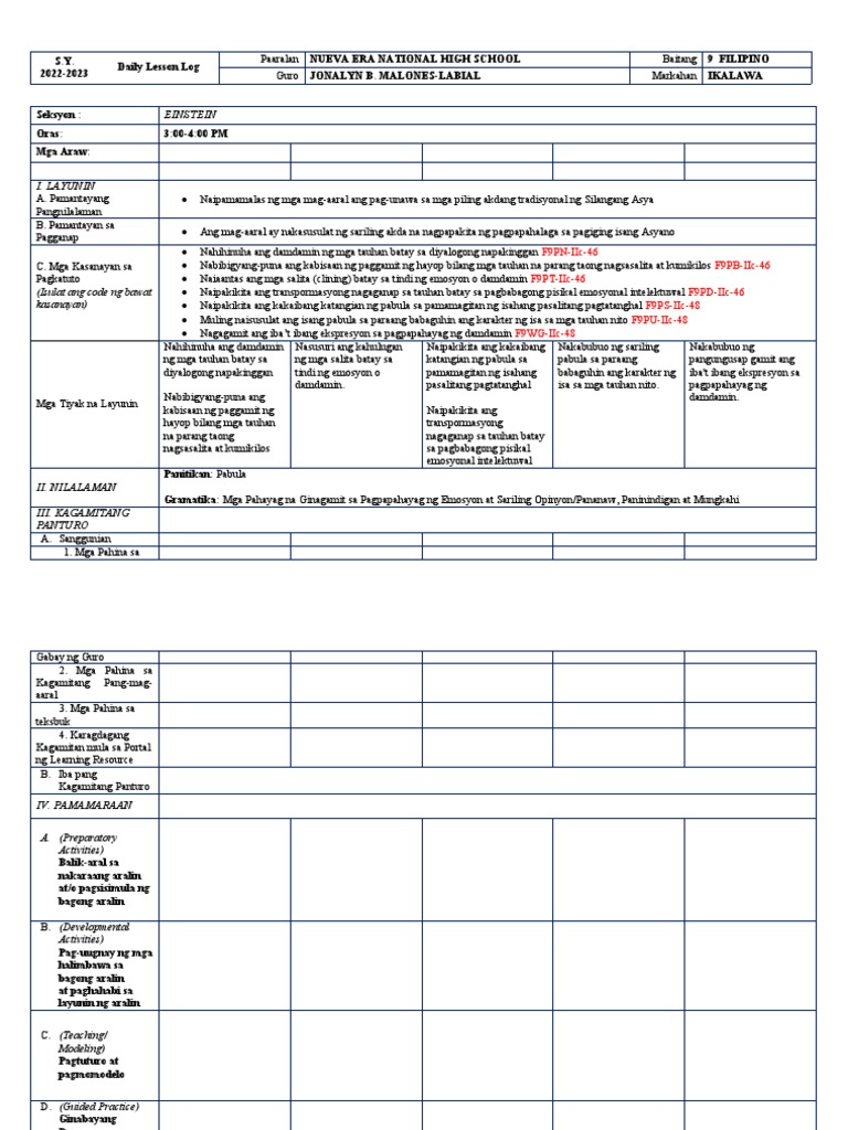 Filipino 7 Pabula | PDF