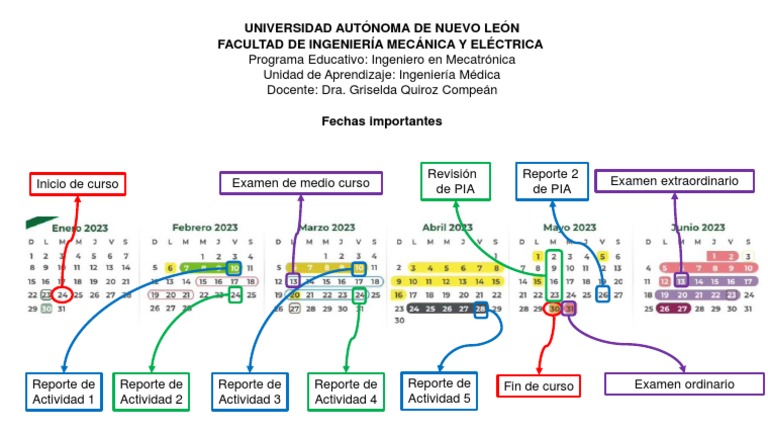3_Calendario de Fechas Importantes | PDF