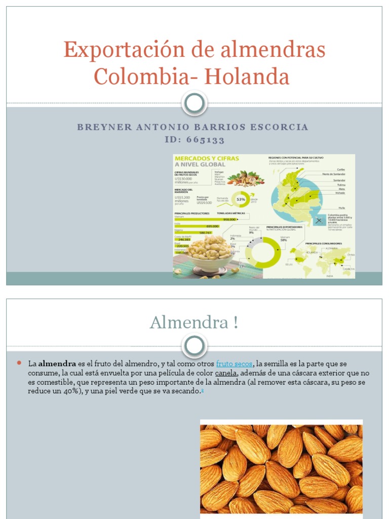 Mercado de Almendras en Colombia | PDF | Colombia | Economias