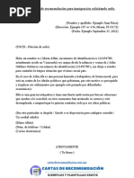 Modelo de Carta de Recomendación Vecinal | PDF