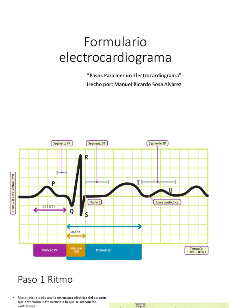 Guía para Leer un Electrocardiograma | PDF | Electrocardiografia | Sistema cardiovascular