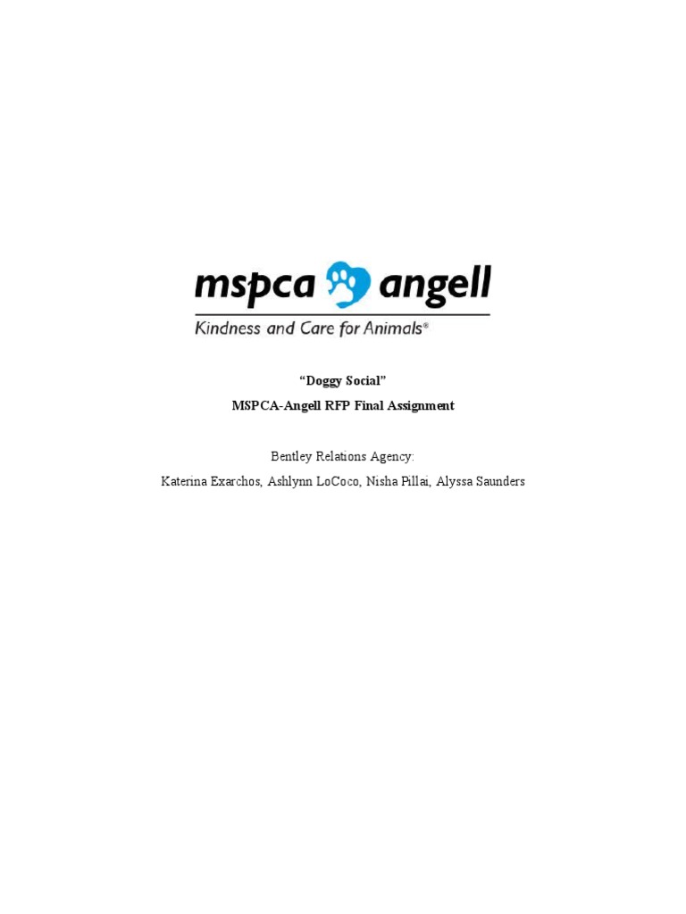 Mspa-Angell RFP Final Assignment | PDF | Animal Welfare | Animals And Humans