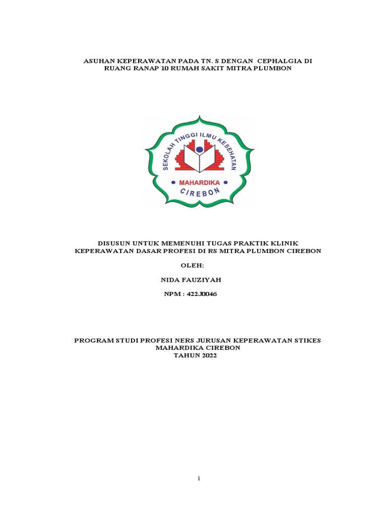 Askep KDP Cefalgi | PDF