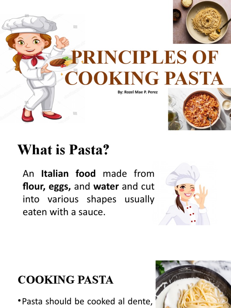 Principles of Cooking Pasta | PDF