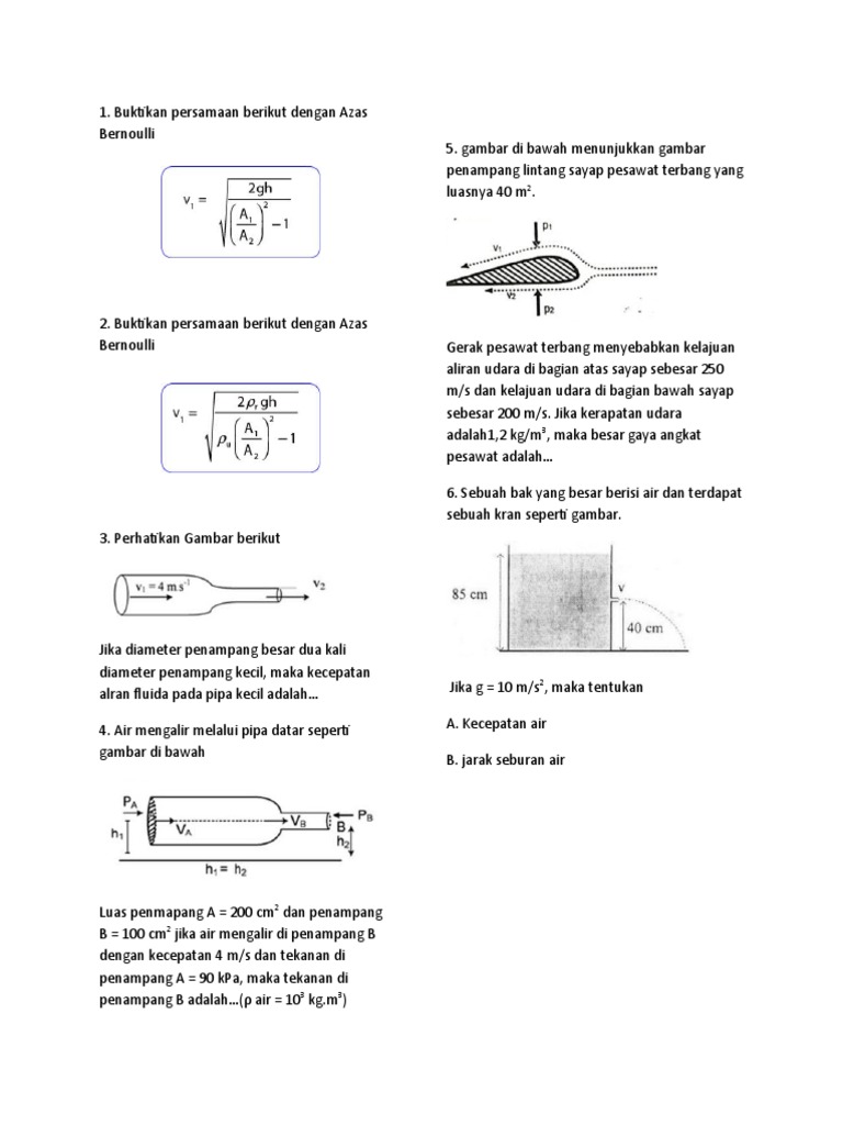Soal Fluida Dinamis | PDF