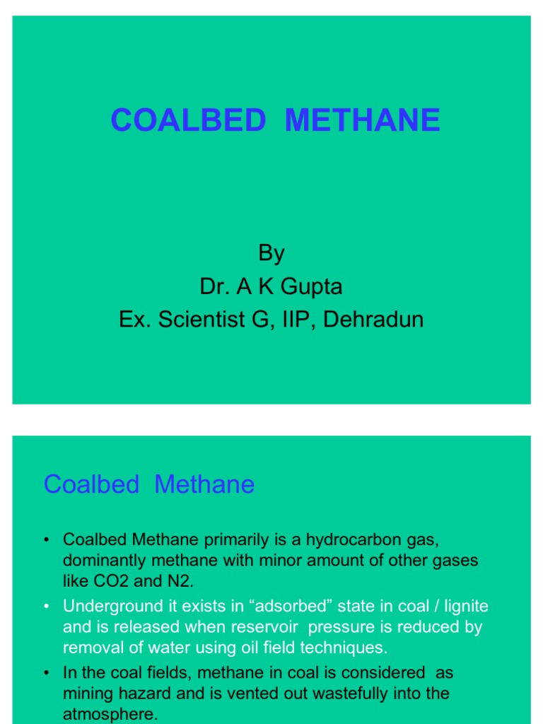 Coal-Bed Methane | PDF | Coalbed Methane | Natural Gas