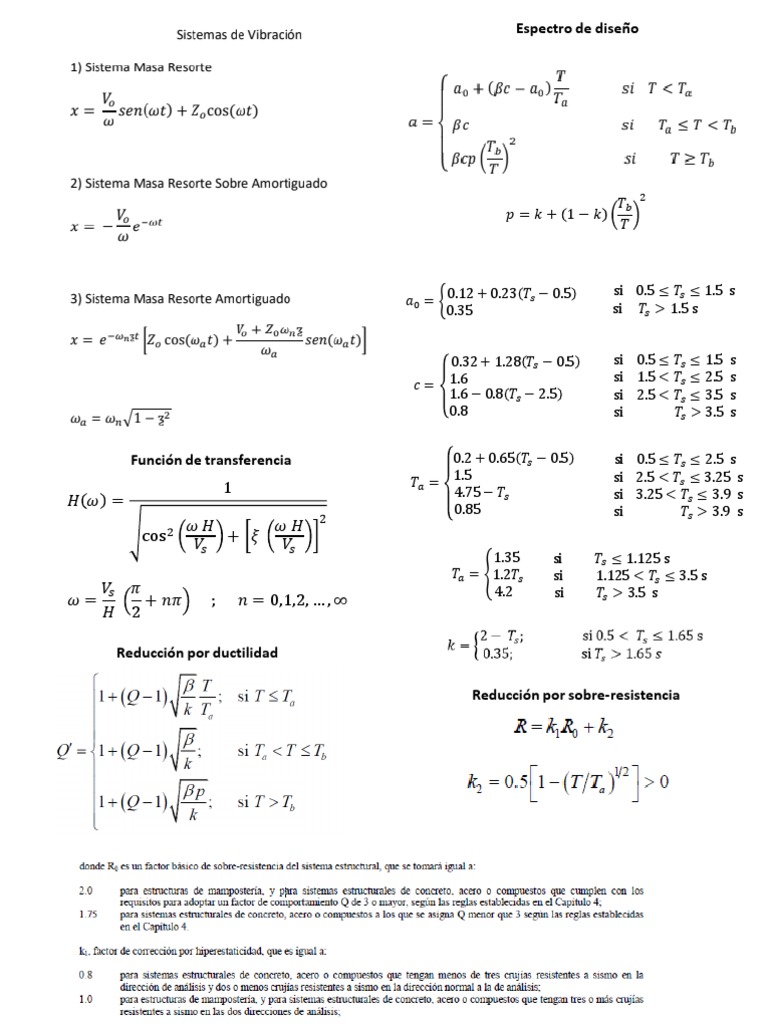 Formulario 2do Parcial | PDF