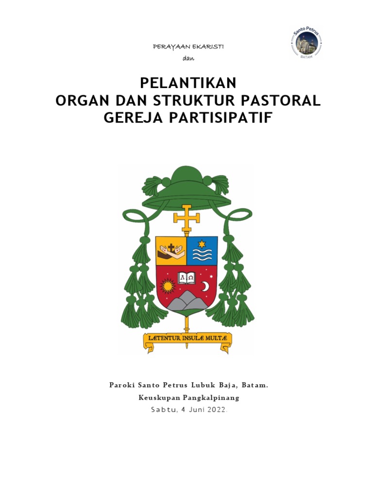 Final-Pelantikan Organ & Struktur Pastoral Gereja (4 Juni 2022) | PDF