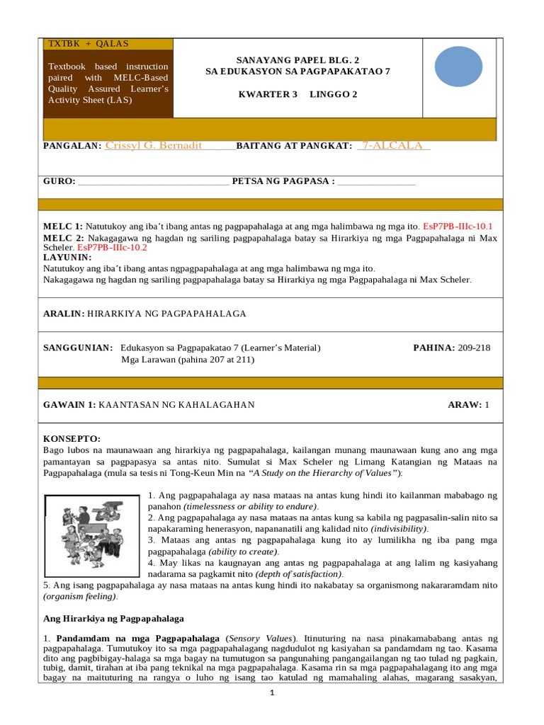 Week 2 3rd Quarter Las Pdf