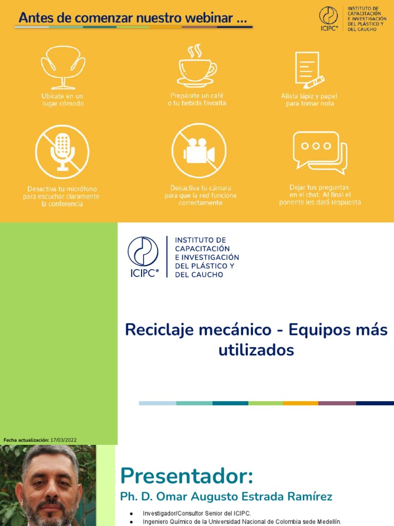 Equipos clave para el reciclaje mecánico de plásticos | PDF | Hierro | Ciencias fisicas