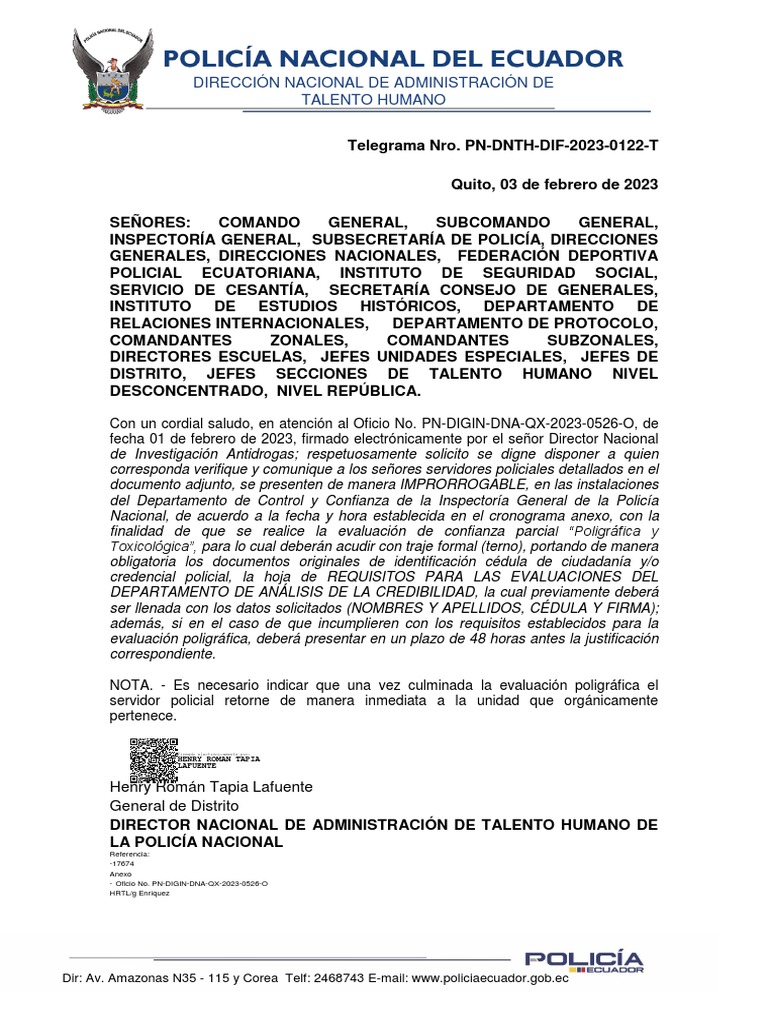 TLG 122 Signed | Descargar gratis PDF | Policía | Servicios de emergencia