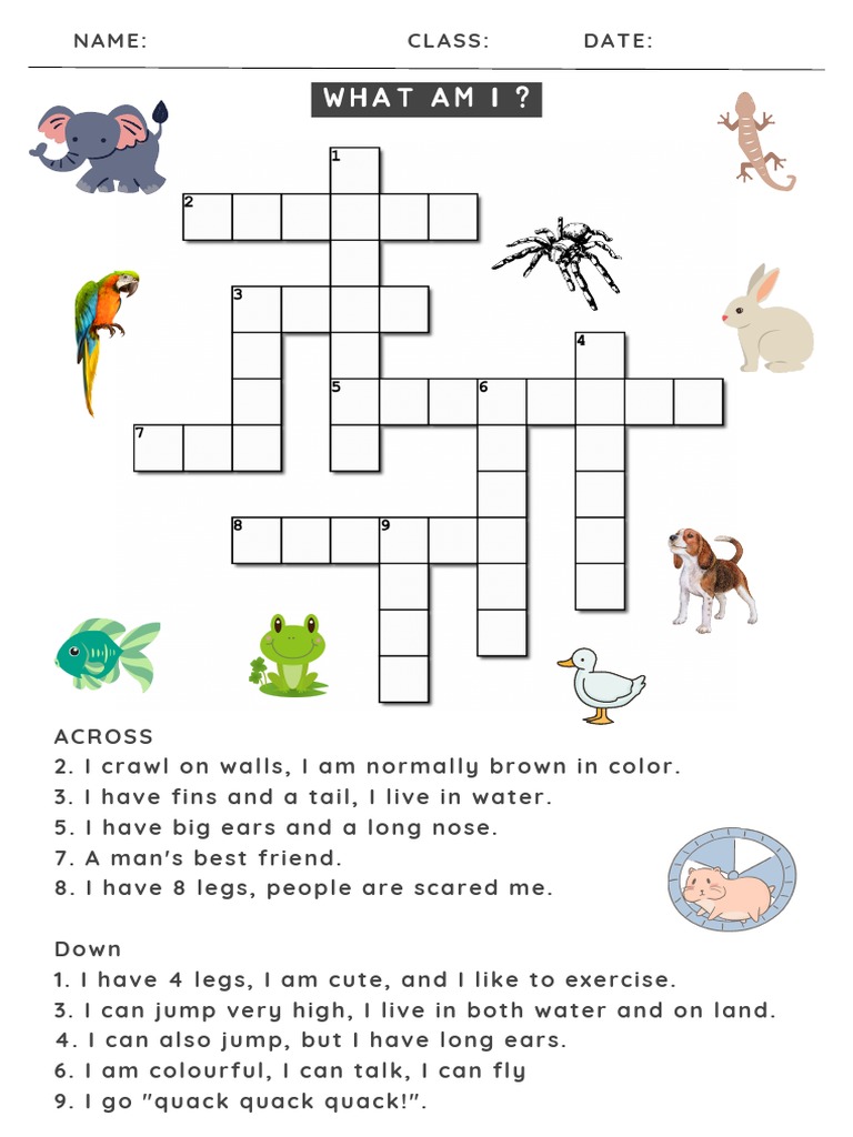 Complete The Crossword Puzzle Below | PDF