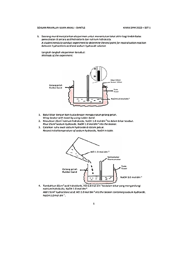 Chemistry Amali Sample | PDF