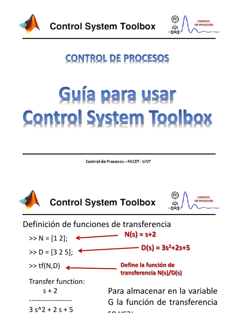 T2.3 Guia para Usar Control System Toolbox | PDF | Informática ...