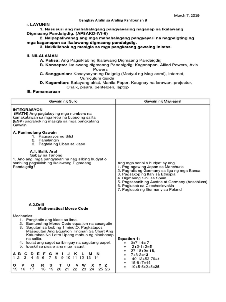 DEmo Lesson Plan | PDF