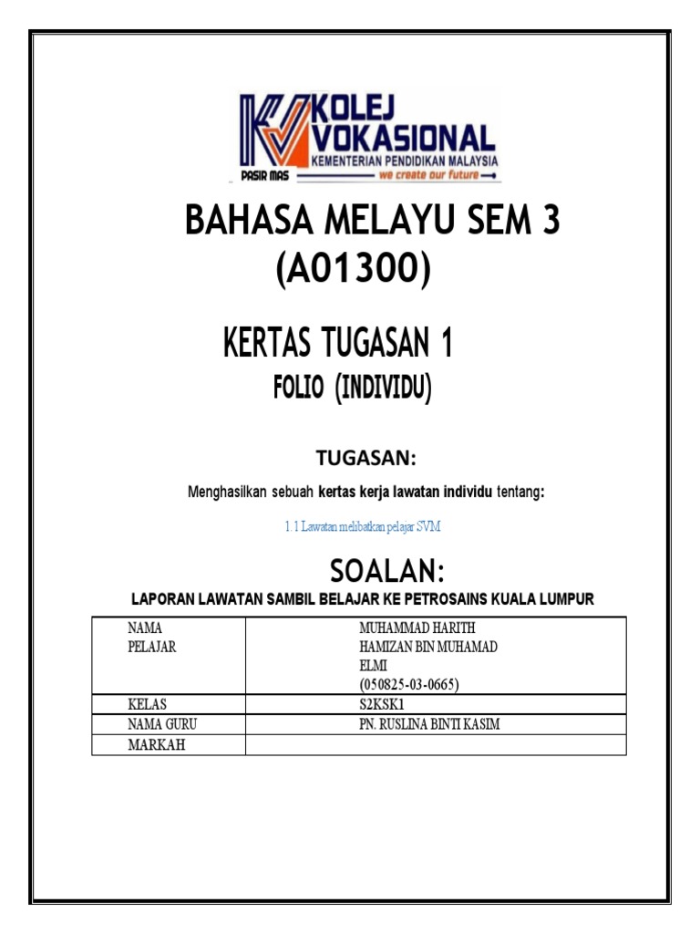 Bahasa Melayu Sem 3 PB | PDF