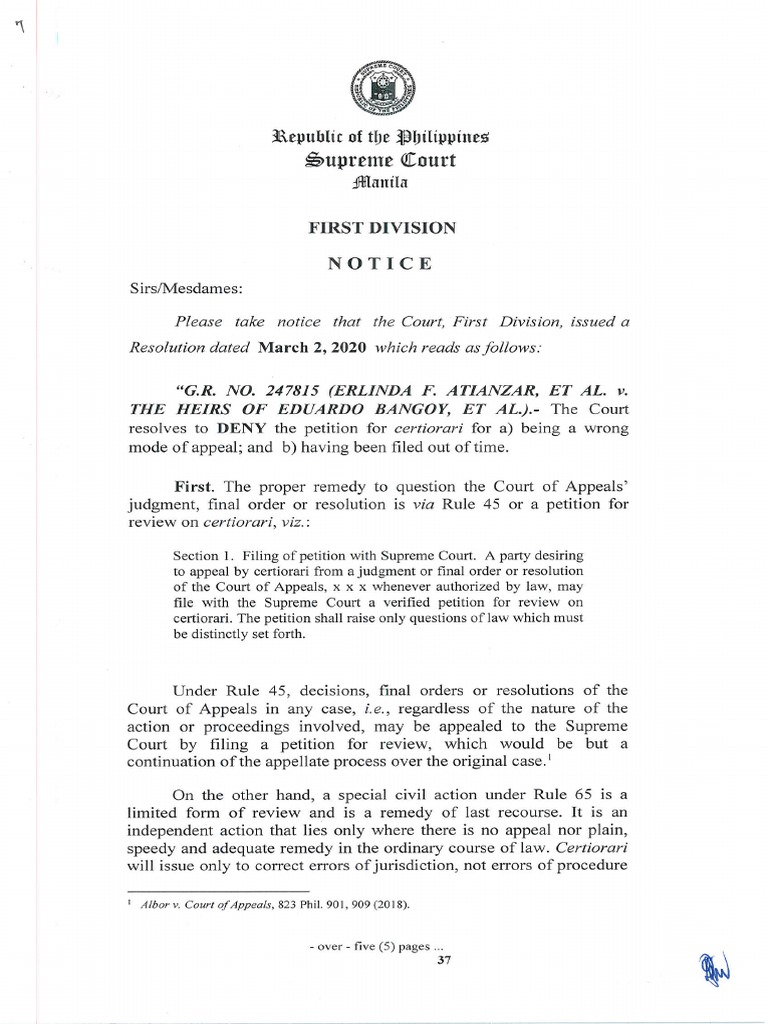 GR 247815 2020.rule.45 | PDF