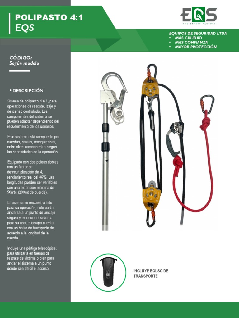 Kit EQS KIT DE RESCATE | PDF | Tornillo | Equipo