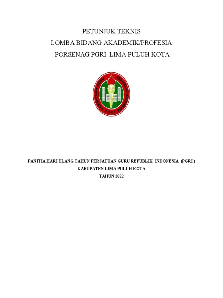 Petunjuk Teknis LCC Guru-1 | PDF