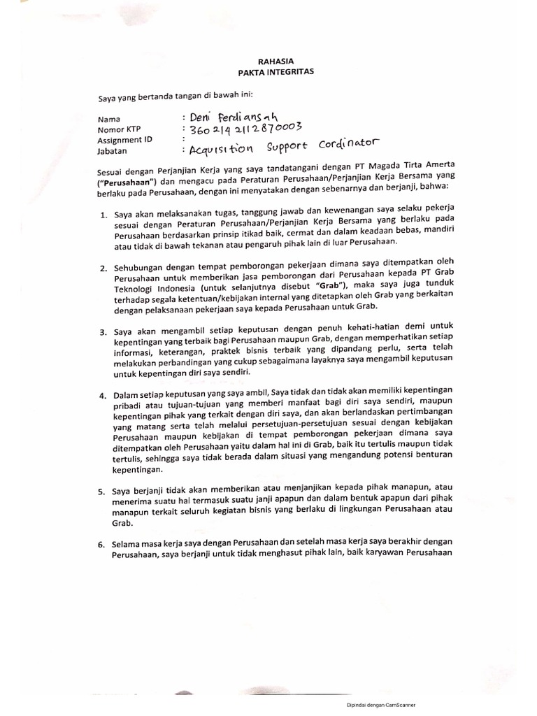 Fakta Integritas | PDF