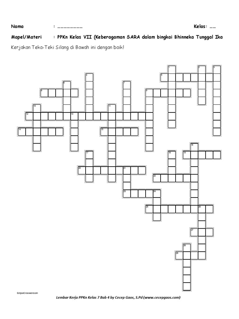 TTS PPKn Kelas 7: Keberagaman SARA | PDF