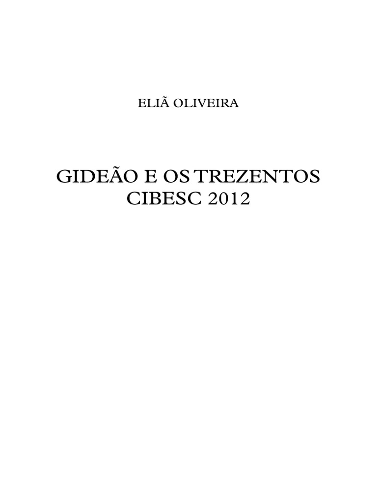 GIDEÃO E OS TREZENTOS - Partituras e Partes.pdf | PDF