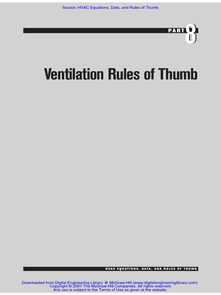 08 - Ventilation Rules of Thumb | Download Free PDF | Ventilation (Architecture) | Home
